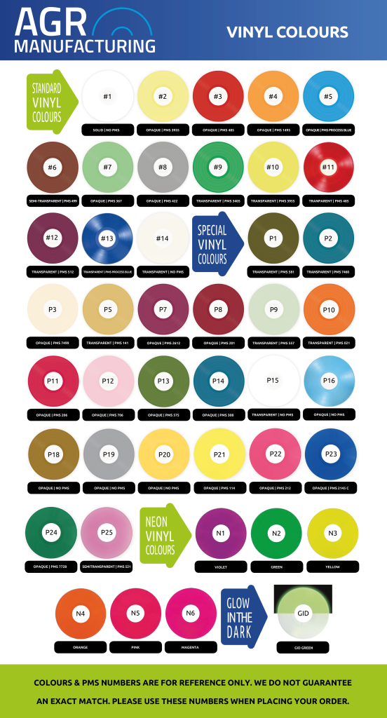 Coloured Vinyl Pressing - AGR Manufacturing Vinyl Record Pressing