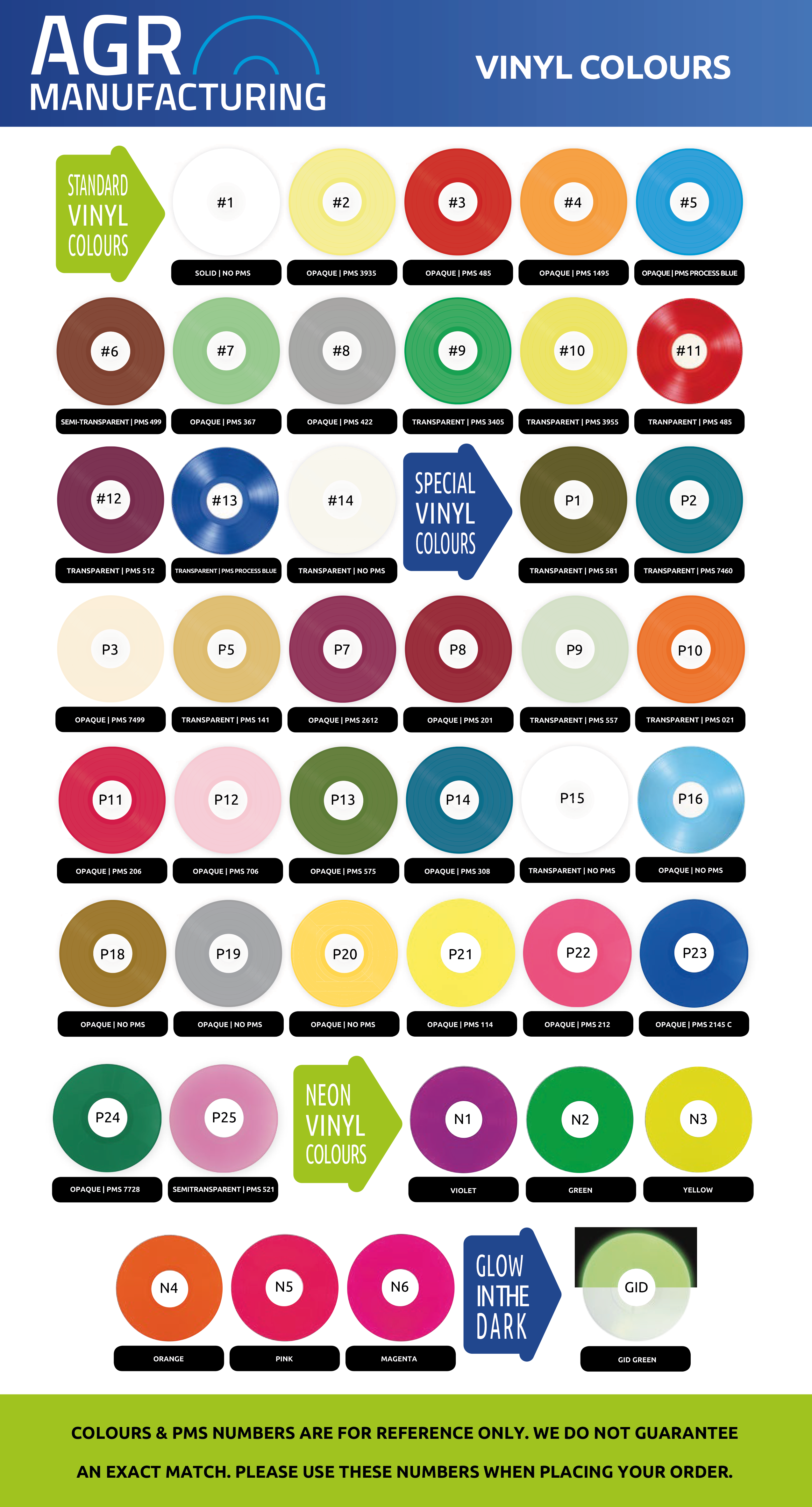 Coloured Vinyl Pressing - AGR Manufacturing Vinyl Record Pressing